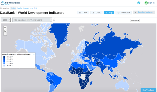 Global Female Fertility Rates – Information Visualization