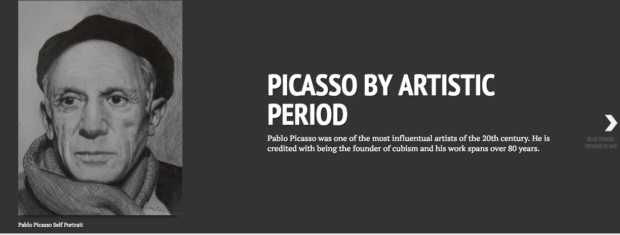 Picasso Art Periods – A Timeline – Information Visualization