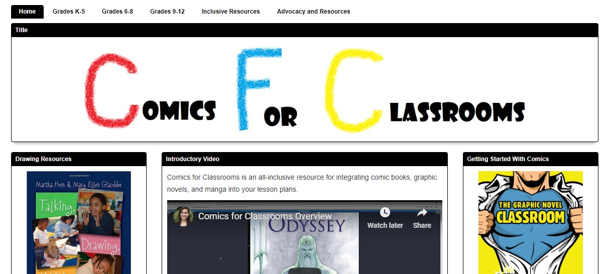 Comics for Classrooms: A Teaching Resource for Graphic Novels – #infoshow