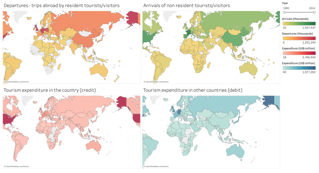 Visualizing the World Tourism Data | Student Work