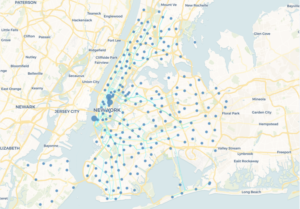 Public Library MAP in NY - Information Visualization