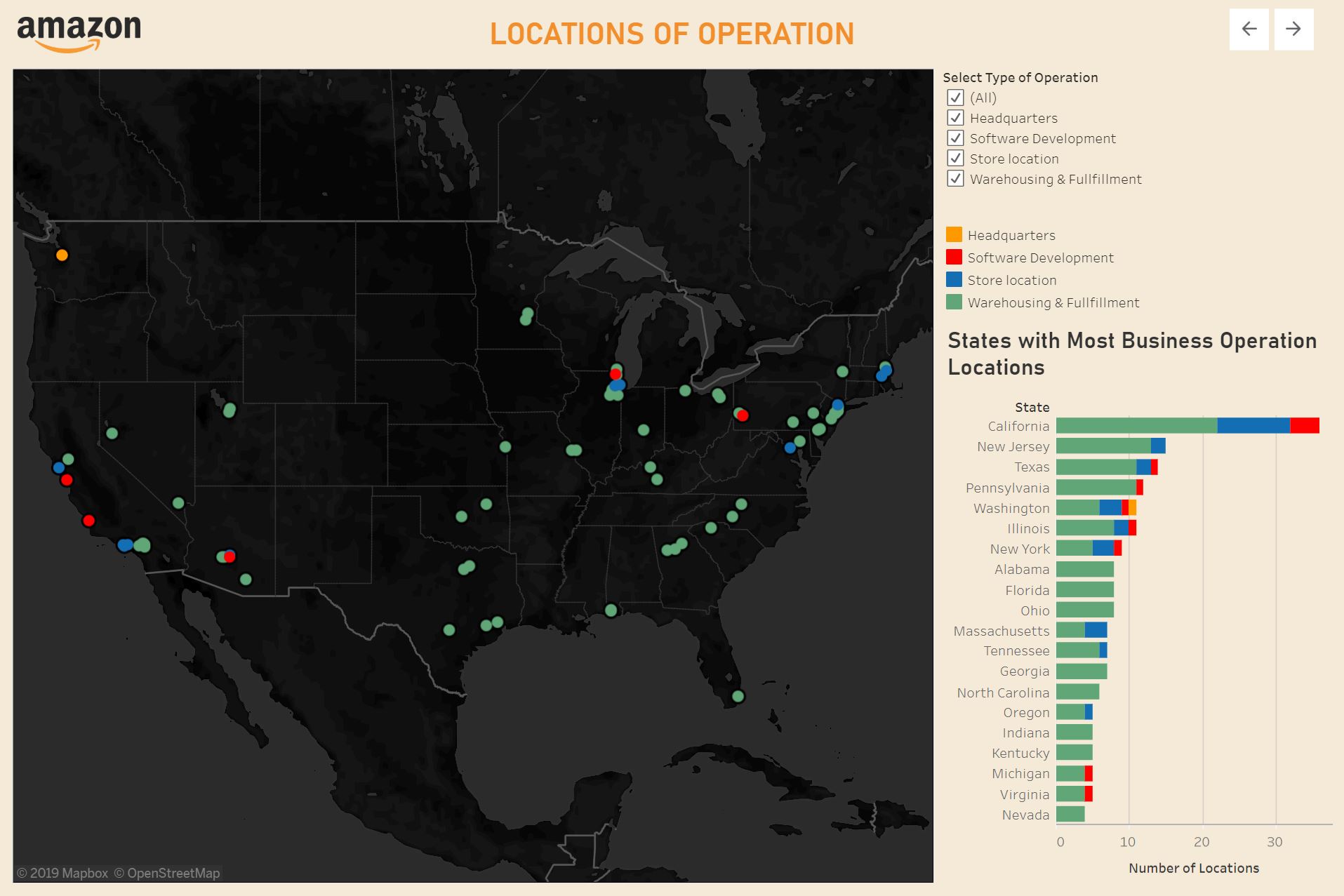 Locations – Information Visualization