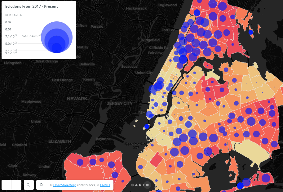 Eviction-map – Information Visualization