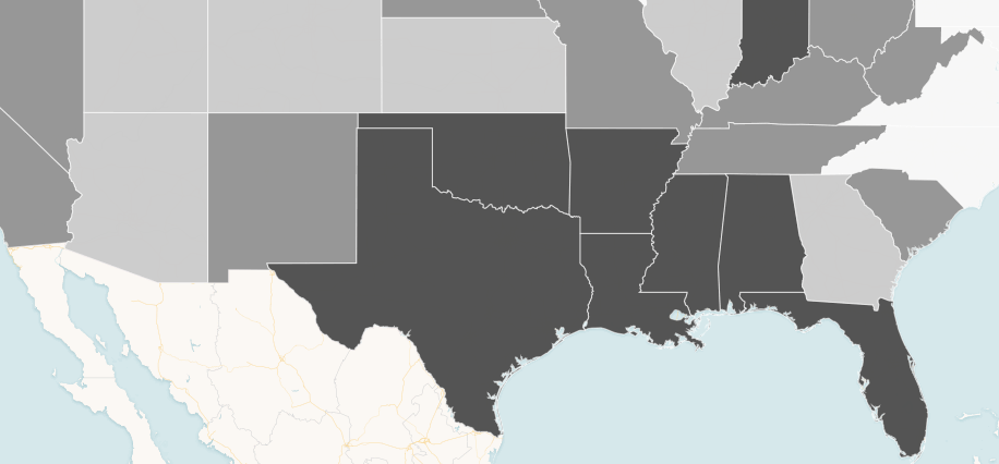 Cervical cancer screenings and mortality – Information Visualization